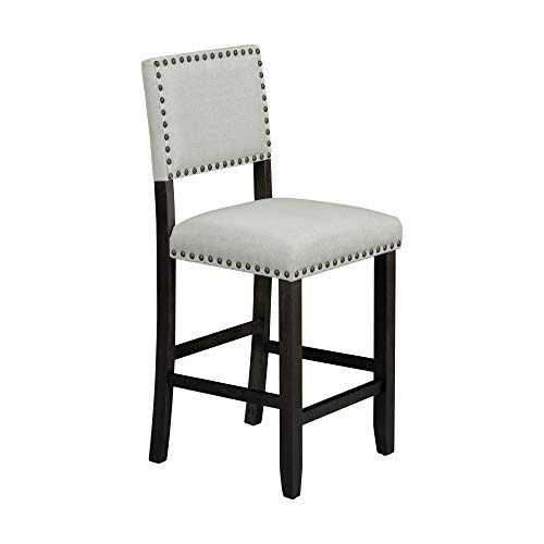 Modern 5 Piece Counter Height Dinig Table Set for 4, Upholstered Dining Table Set Include Rectangle Table and 4 Padded Chairs