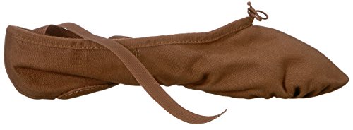 Bloch Women's Dance Men's Pump Split Sole Canvas Ballet Slipper/Shoe, Cocoa, 11