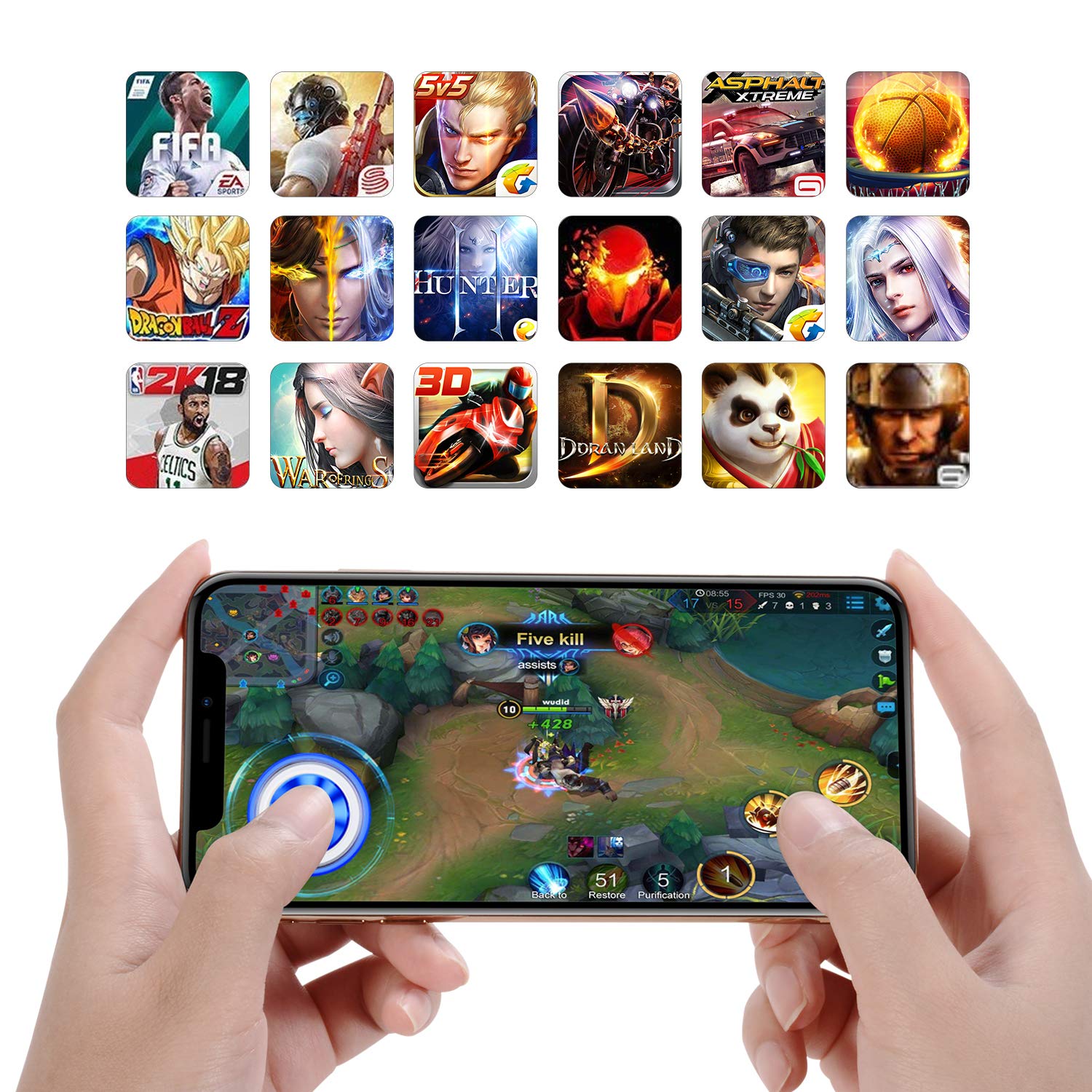 PEIPU Joystick for Mobile phone Gaming Controller Gift