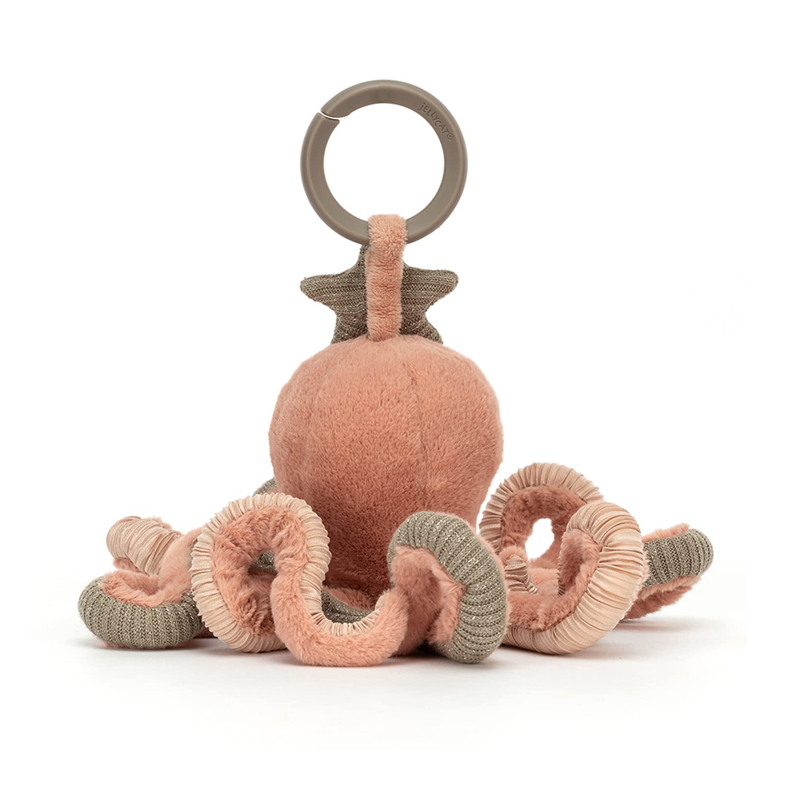 Jellycat Odell Octopus Stroller Car Seat Activity Toy