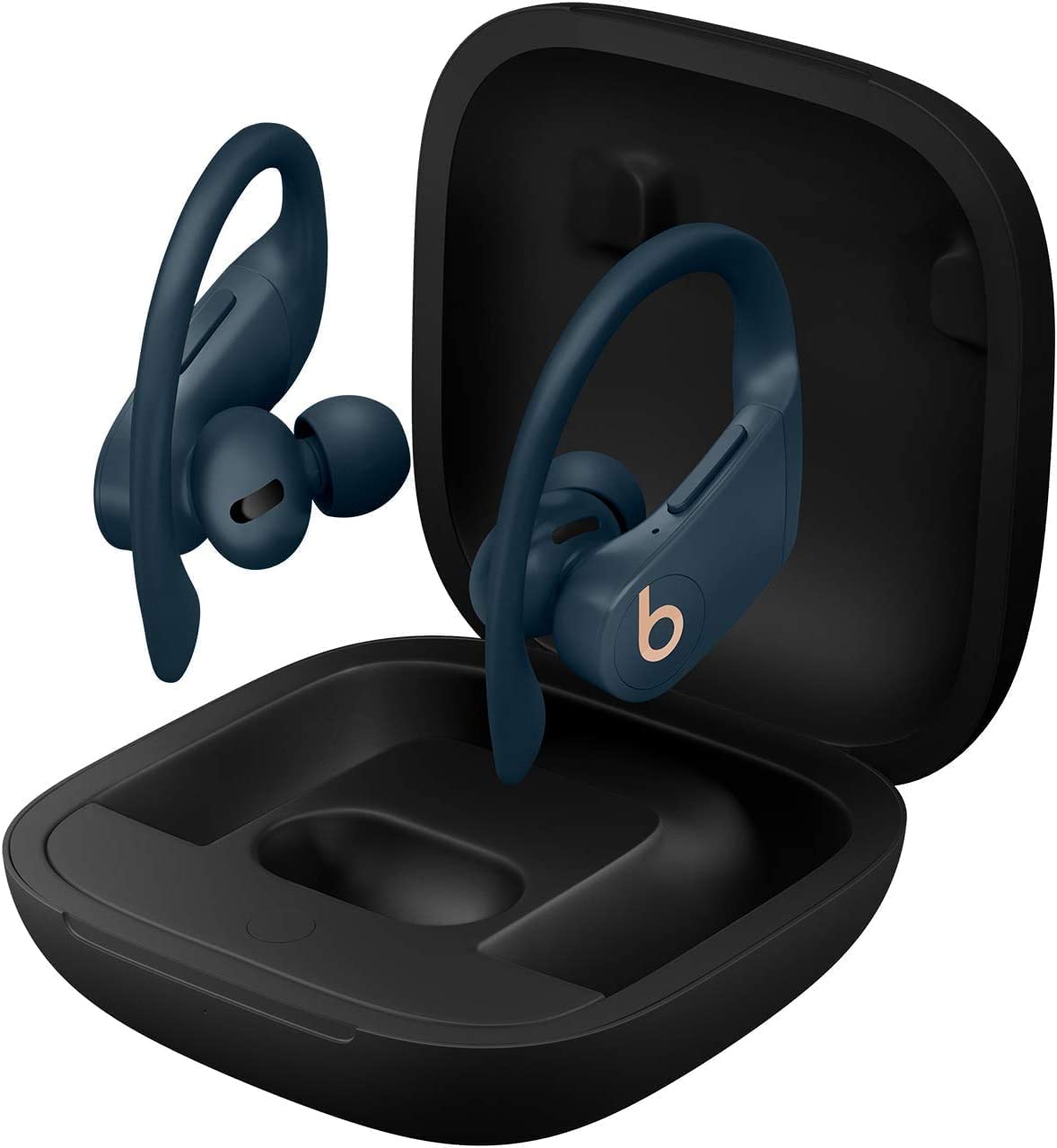 Beats_by_dre Beats Powerbeats Pro Wireless Earbuds - Class 1 in-Ear Bluetooth Headphones with Bonus Cleaning Cloth - Navy (Renewed)