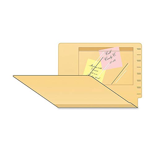Tabbies Clear Self-Stick Poly Pocket, Inside: 8-3/4"W x 5-1/2"H, Outside: 9-1/4"W x 6" H, 100/Box, Easily Add a Pocket to Anything (54499)