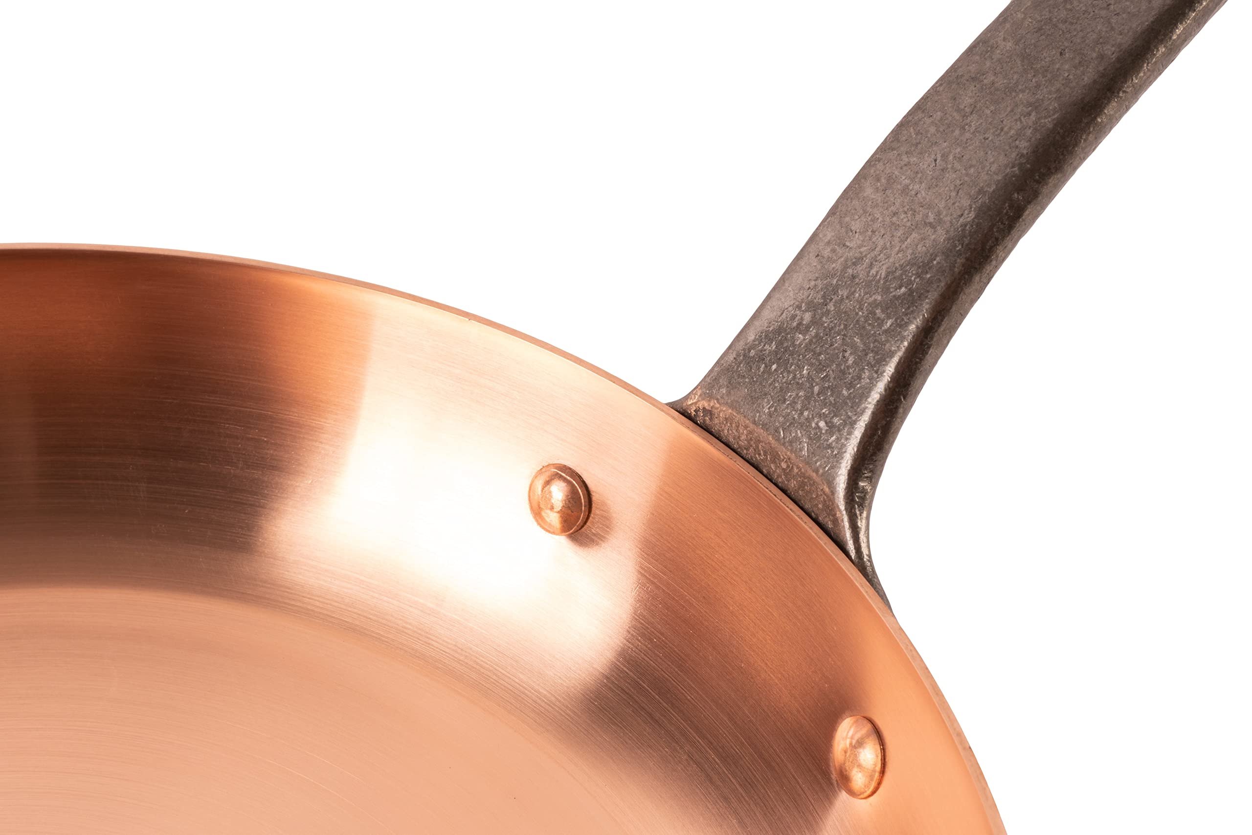Cuisine Romefort | pure copper frying pan Ø 11 in, thick-walled | skillet made of solid copper without coating (Large)