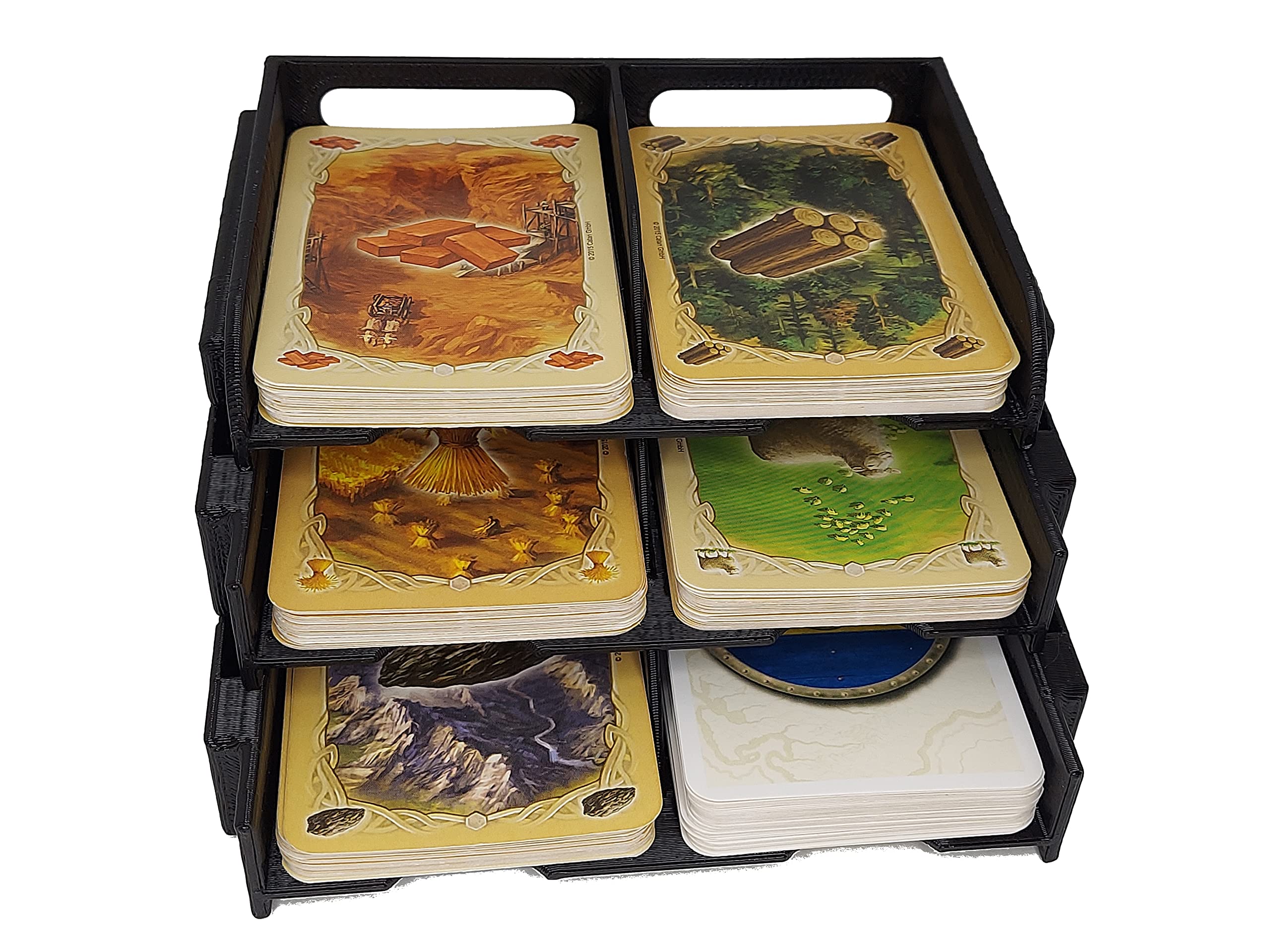 Simit3DPrints Card Tray for Catan Resource Cards - Organizer
