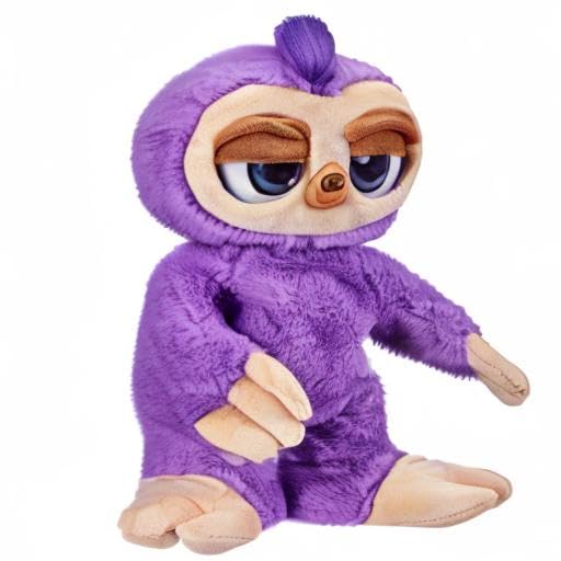Pets Alive Fifi the Flossing Sloth Purple - 11" Interactive Animal Dancing Robotic Plush Toy with 3 Songs, Floss Dance, Adorable Gift, Party Plush Toy Kids Ages 3+