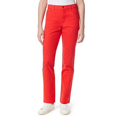 Gloria Vanderbilt Women's Classic Amanda High Rise Tapered Jean, Red Spark, 12