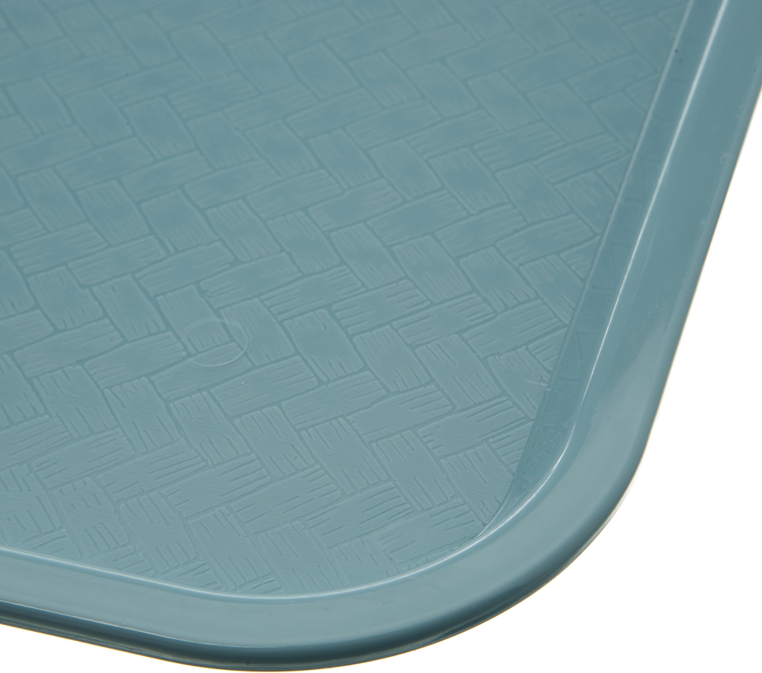 Carlisle FoodService Cafe Plastic Fast Food Trays, 12" x 16", Slate and Forest Green
