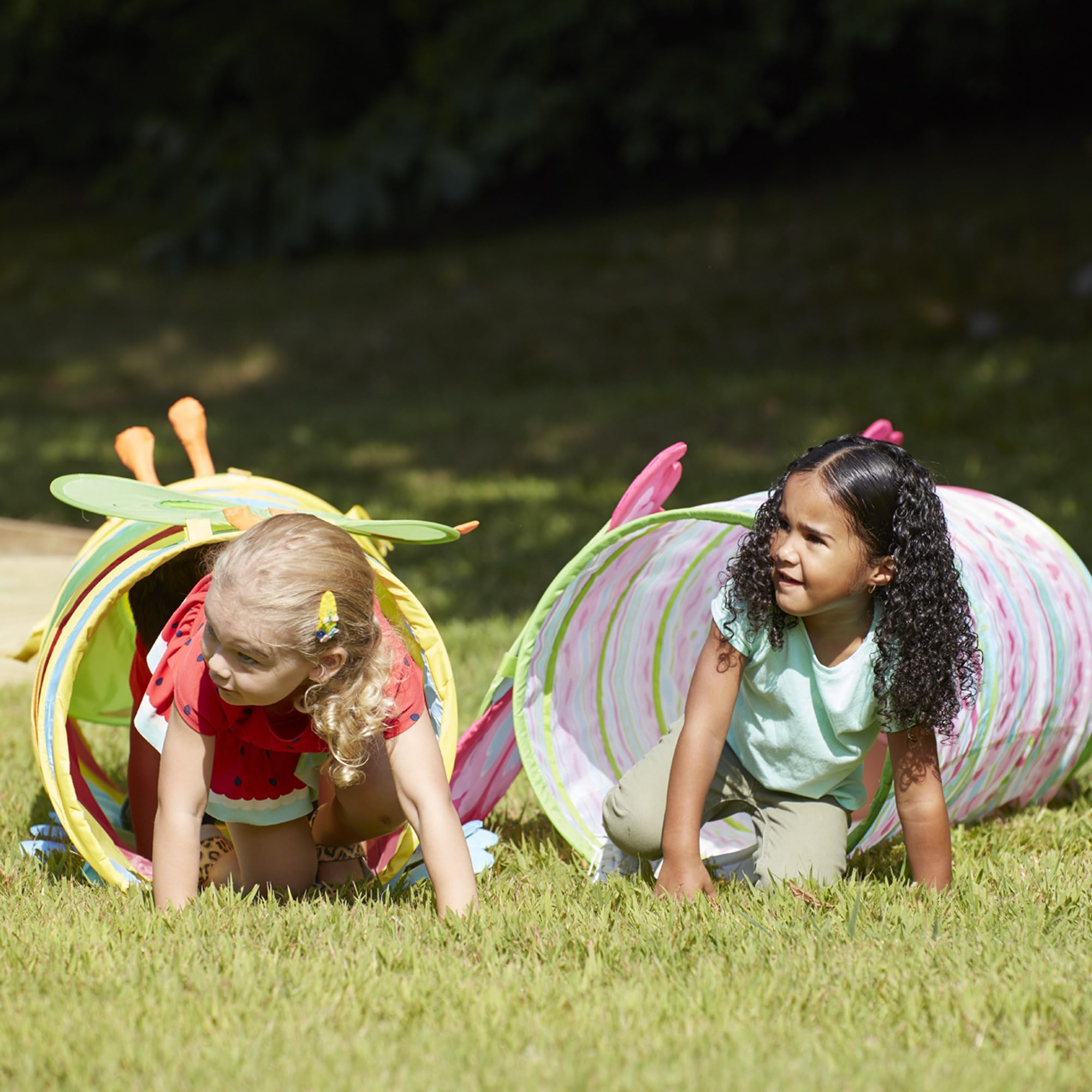 Melissa & Doug Sunny Patch Cutie Pie Butterfly Crawl-Through Tunnel (E-Commerce Packaging) - Indoor Outdoor Baby Tunnel Crawl Developmental Activity Toy