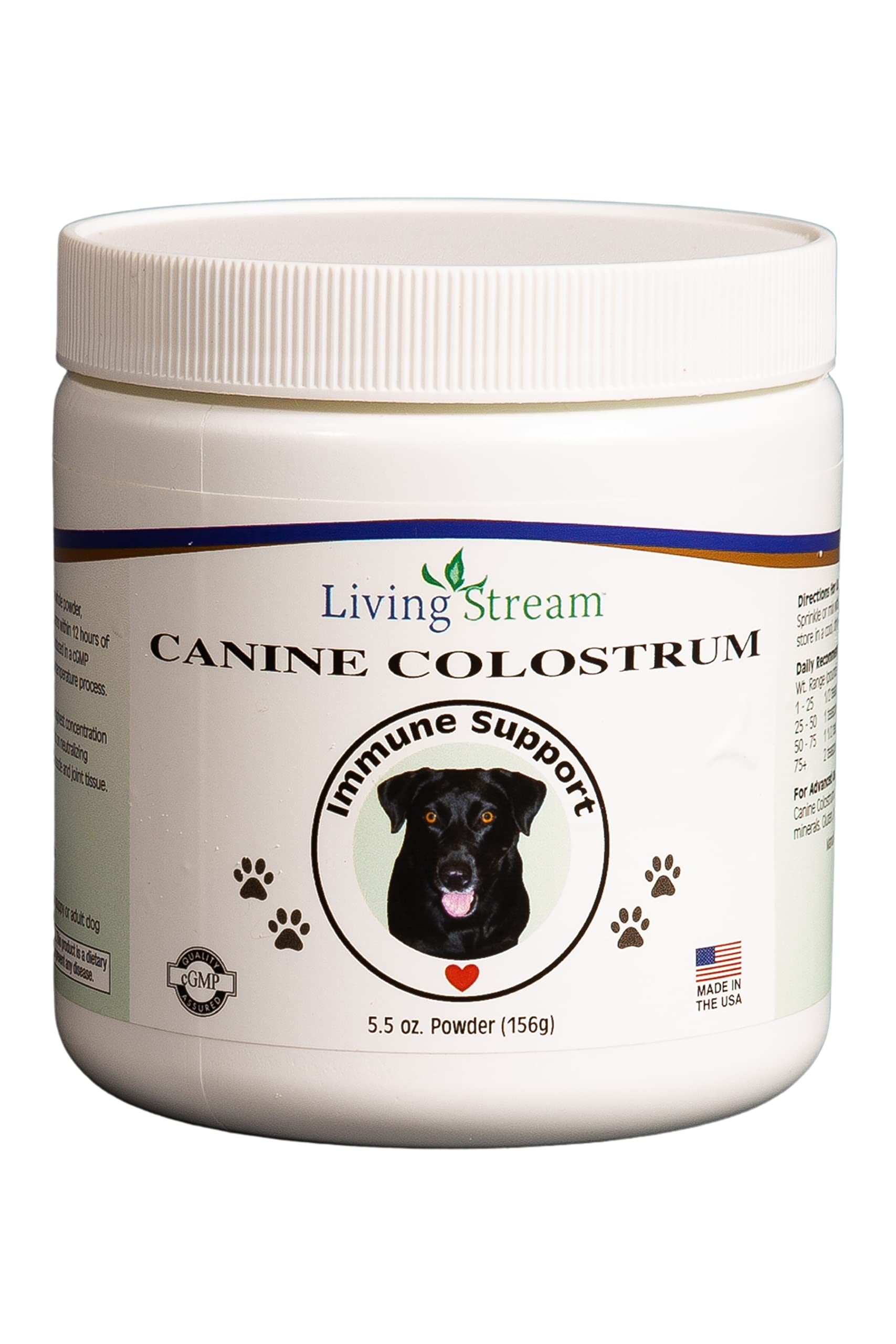 Canine Colostrum Immune Support for Dogs, Gut Health 5.5 oz powder