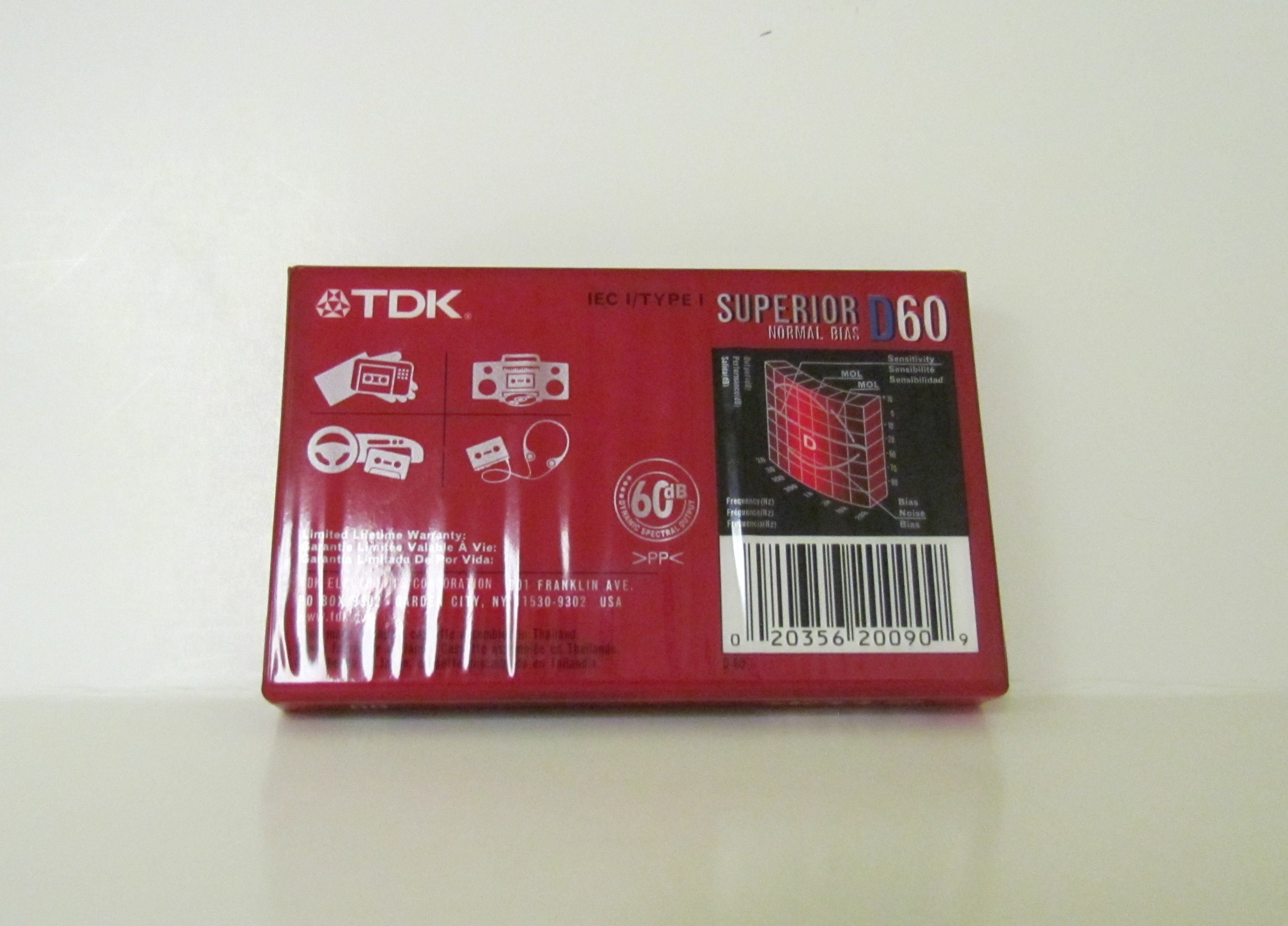 TDK D-60 Voice Grade Audio Cassette Tapes (2) 10pks or 20 Tapes Total