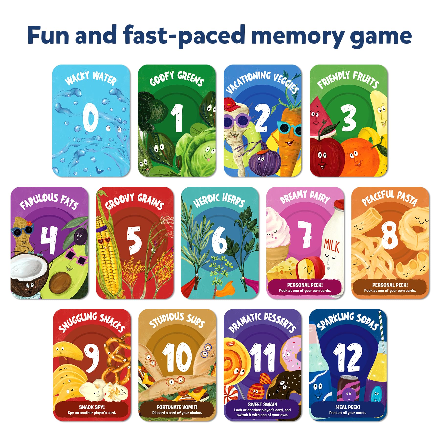 Skillmatics Card Game - What's for Dinner, Fun Strategy & Memory Game, Gifts & Family Friendly Games for Ages 7 and Up