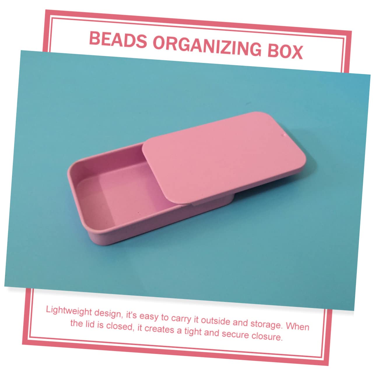 Ciieeo 8Pcs Boxes Pink push-pull box storage cubes with lid empty tin containers with containers with lids jewelry organizer tray metal storage organizer storage tank pill iron travel