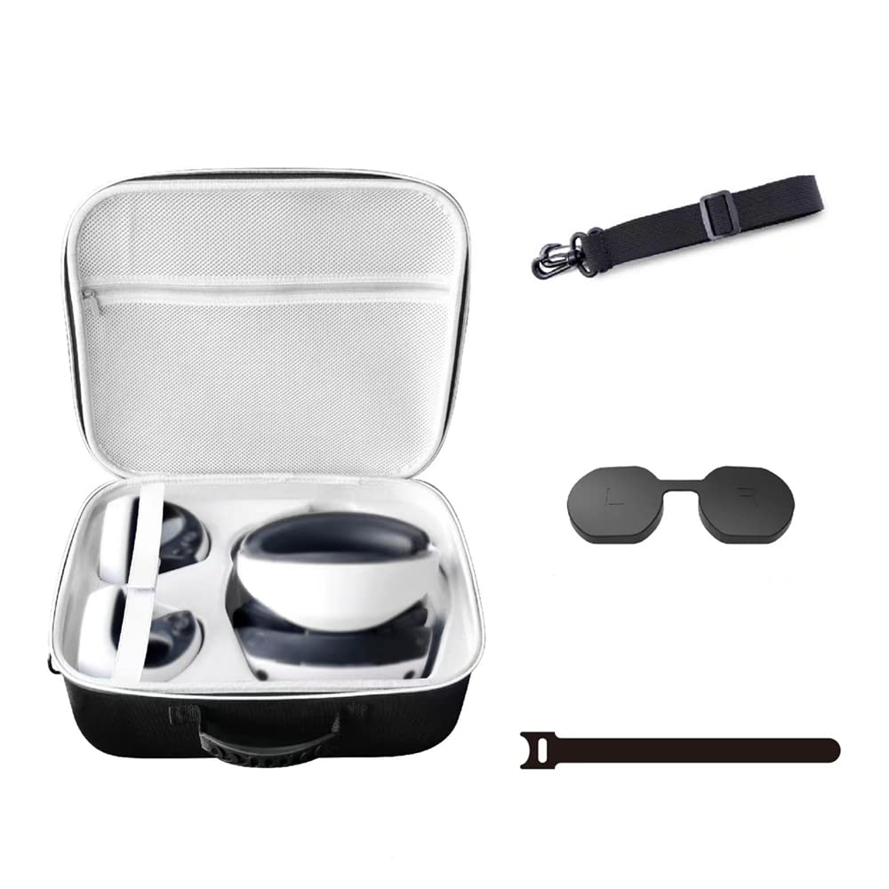 Carrying Case Compatible for PS VR2, Hard Travel Case Protective Storage Bag Box for VR All-in-One Gaming Accessories Waterproof EVA Cover Case Protector