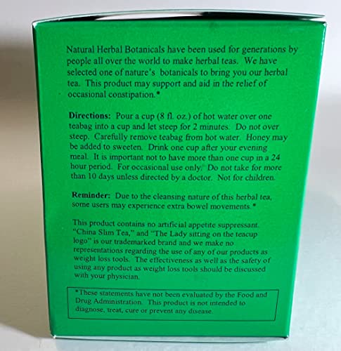 China Slim Tea (Extra Strength), 1.7 Oz (20 Count)