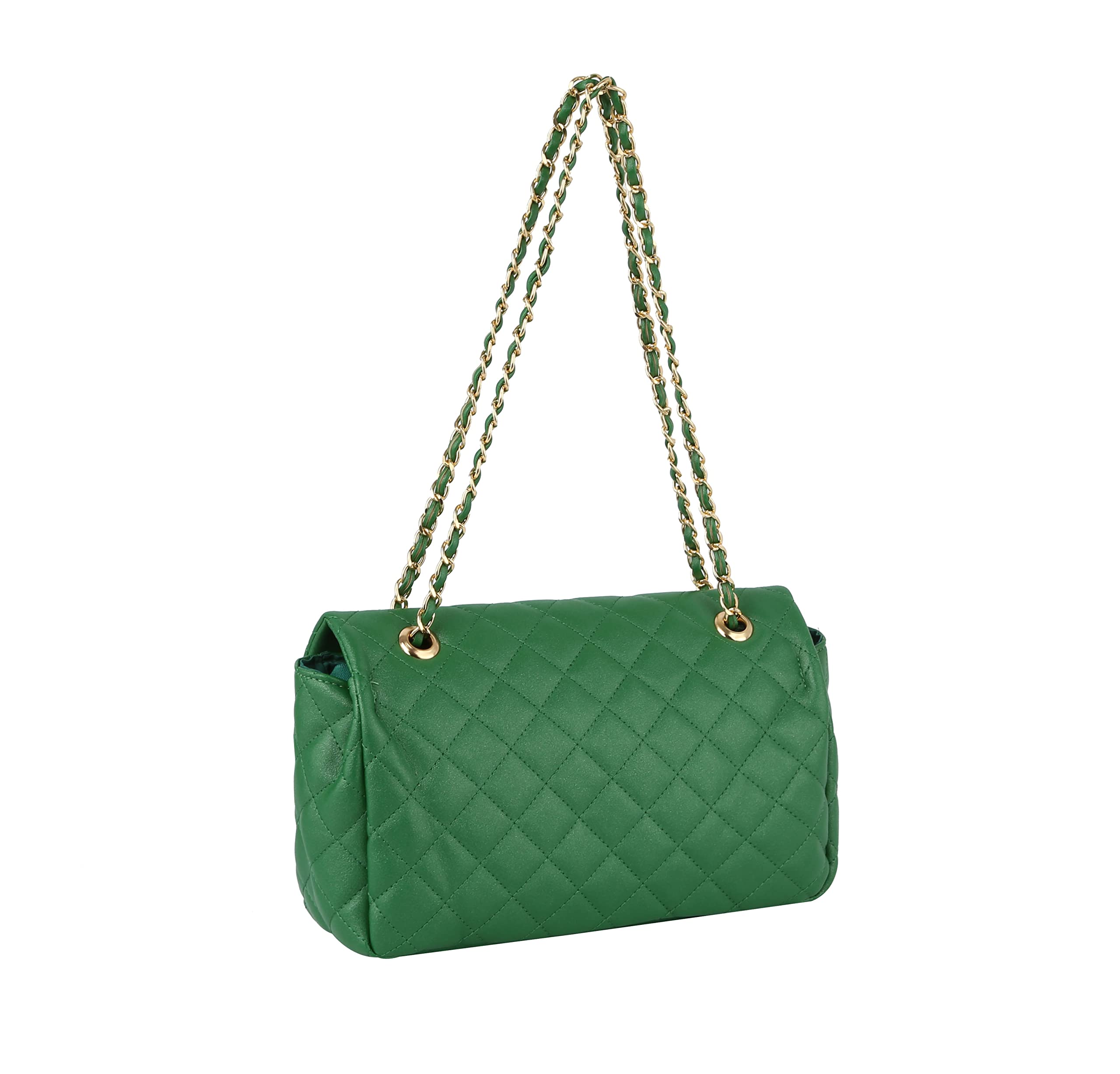 Quilted Crossbody Bags for Women, Bling Letter, Multi Color, Classic Flap (Black_Love)