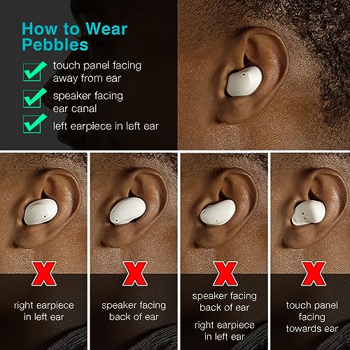 MEE audio Pebbles True Wireless Earbuds - Bluetooth 5.3 Low Profile in Ear Lightweight Headphones with Headset Microphone & Call Noise Reduction for Gym/Workouts/Sports and Gaming, Sandstone