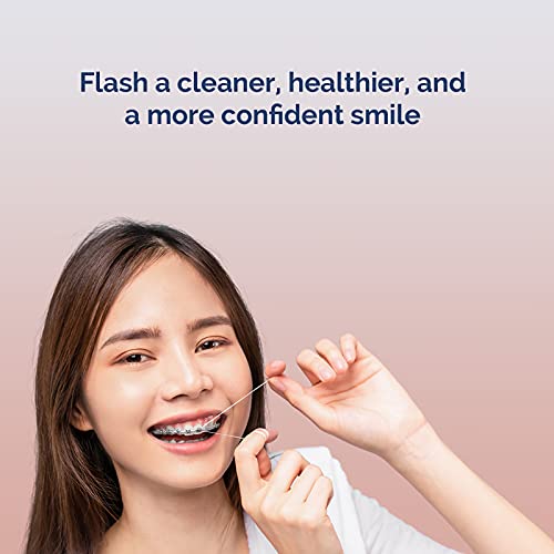 Proxysoft Dental Floss for Bridges and Implants 30 Strands - Floss Threaders for Bridges, Dental Implants, Braces with Extra-Thick Proxy Brush for Optimal Oral Hygiene -Teeth Bridge and Implant Cleaners