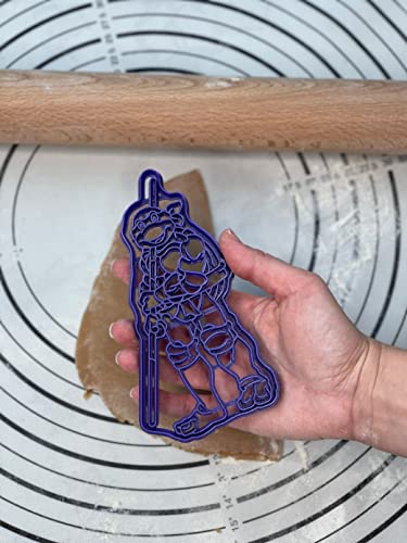 Premium Quality Ninja Turtle Donatello 6” Cookie Cutter and Mold Produced by 3D Kitchen Art
