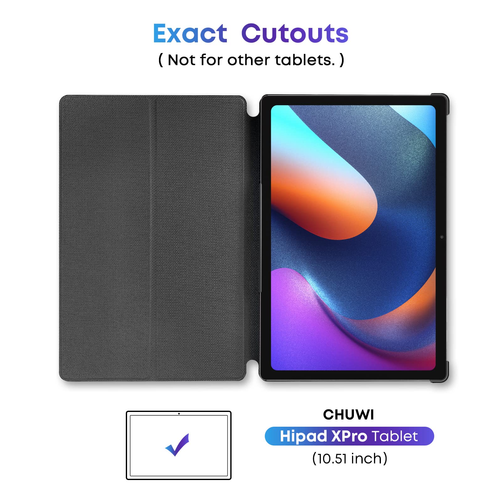CHUWI HiPad XPro Tablet with Leather Case, Android 12 Tablets, 6GB RAM 128GB ROM, 1TB Expand, 4G LTE Tablets, Unisoc T616, Octa-Core, 13MP+5MP Triple Camera, FHD 1920x1200, BT5.0, 7000mAh, GPS