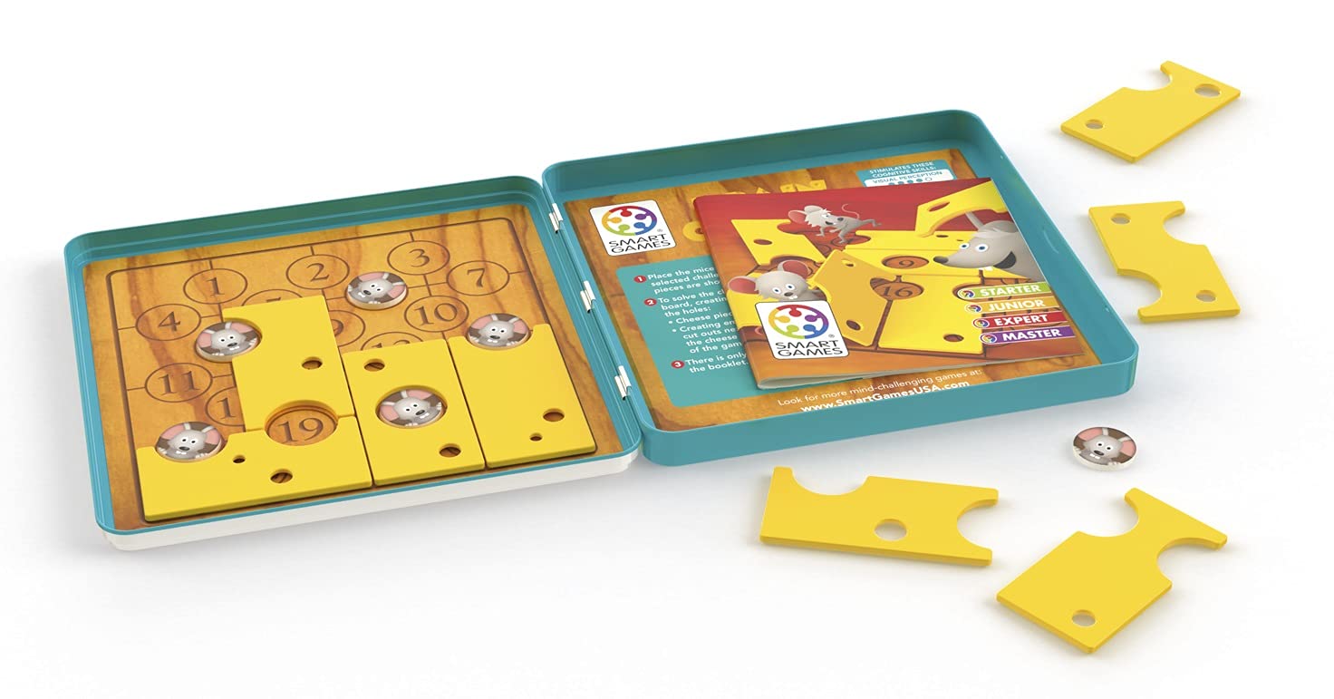 SmartGames Noah's Ark Magnetic Travel Game with 48 Challenges for Ages 5+ with Metal Travel Box