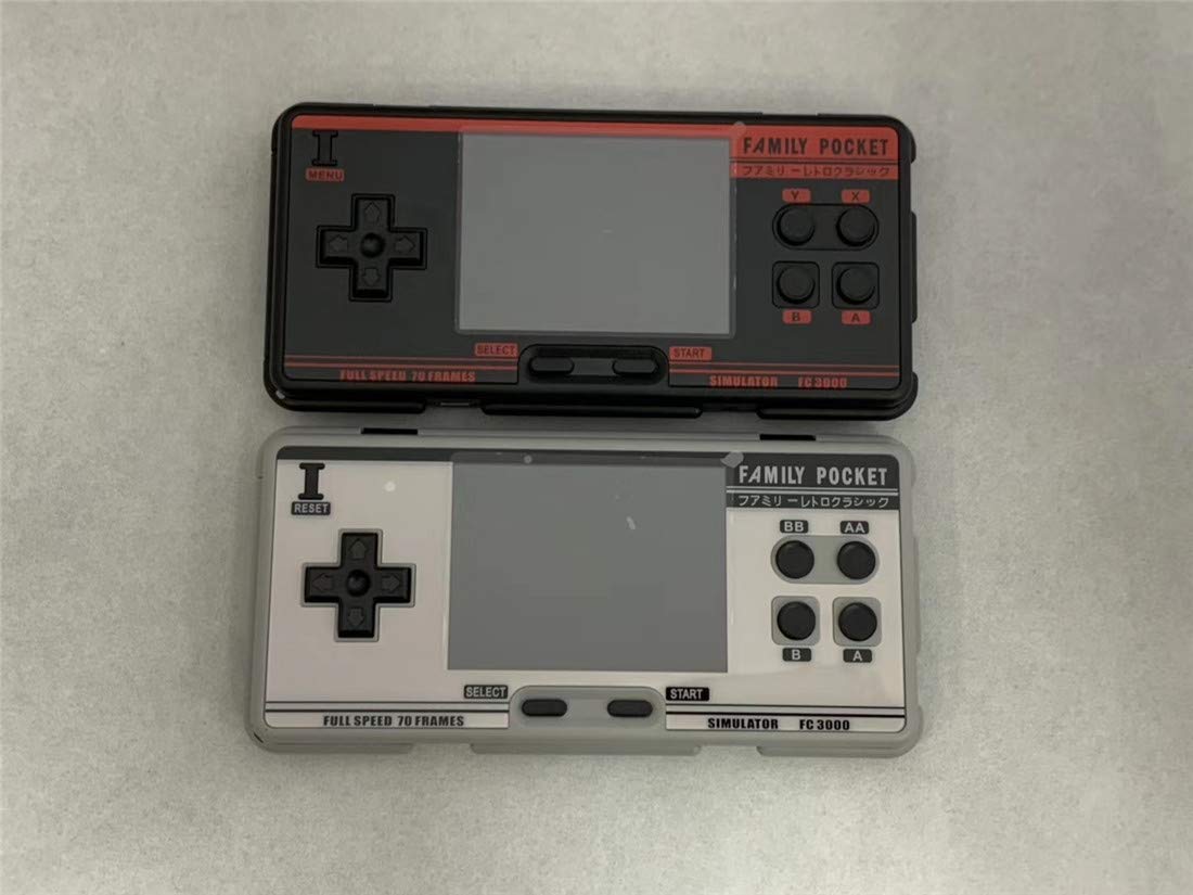 SZRendaysa Handheld Game Console ,Video Gaming Console 8 Bit 2g Memory Simulator FC3000 Handheld Children Color Game PXPX7 Family TV Video Consoles (Black)