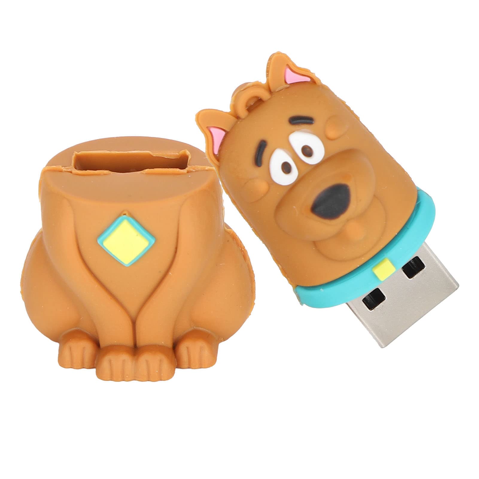 Cartoon Animal Dog USB Flash Drive, High Speed USB 2.0 Memory Thumb Stick U Disk Zip Drive Thumb Drive for School Kids and Students(128GB)
