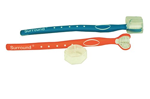 Surround® Toothbrush (Pack of 2) (Blue/Coral)