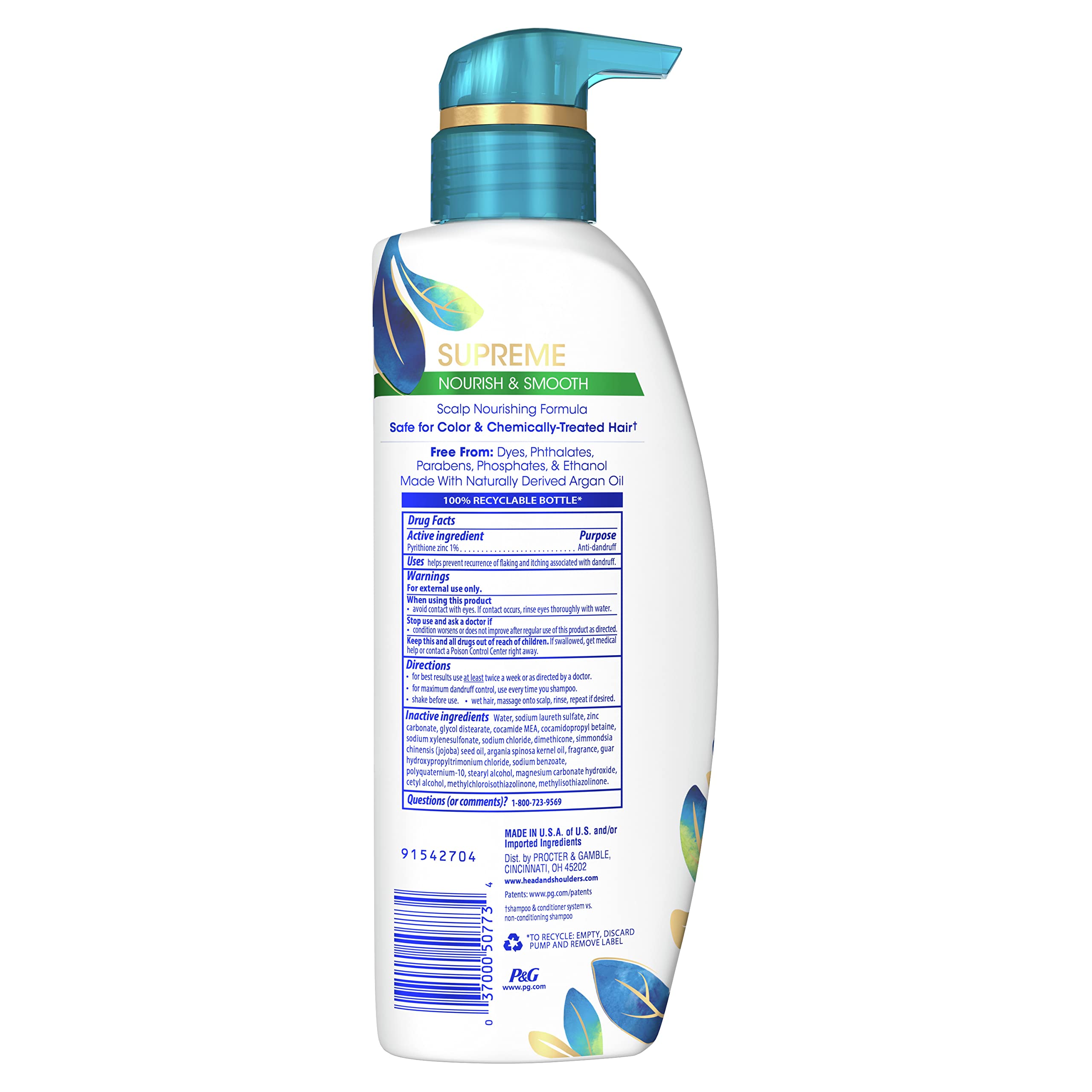 Head & Shoulders Supreme Sulfate Free Nourish & Smooth Shampoo 11.8oz
