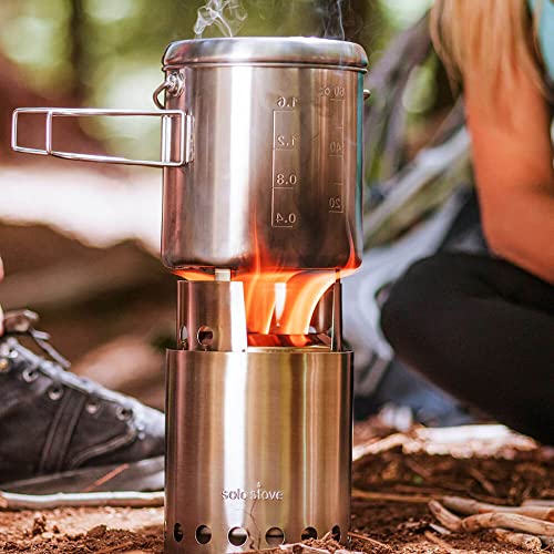 Solo Stove Fire Striker Stainless Steel Ferrocerium Rod Waterproof Fire Starter for Camping Survival Kits and Hiking Easy Grip Handle with up to15,000 Strikes