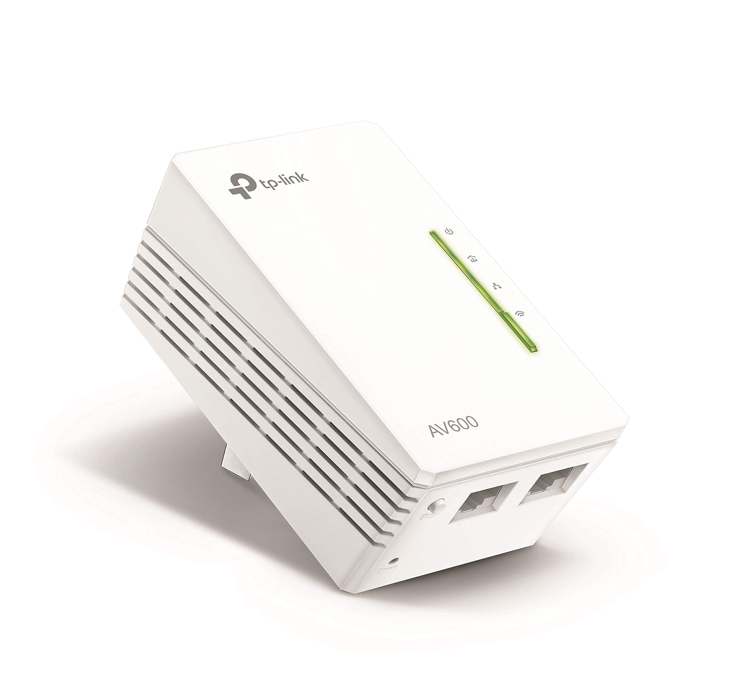 Certified Refurbished TP-Link AV600 Powerline WiFi Extender - N300 WiFi, Add-on Single Adapter, Ethernet over Powerline, Plug & Play, Backwards Compatible (TL-WPA4220) (Renewed)