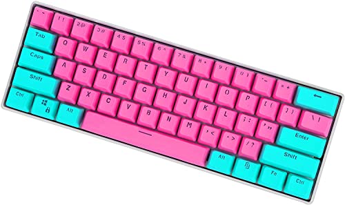 BOYI 60% Mechanical Keyboard,BOYI 61 Key Mini RGB Cherry MX Switch PBT Keycap 60% RGB Mechanical Gaming Keyboard (Cherry MX Blue, BOYI Mini Color 4)