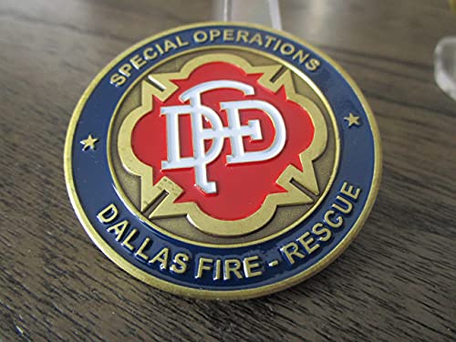 Dallas Fire Department Special Operations k9 Hazmat Swiftwater WildlandChallenge Coin