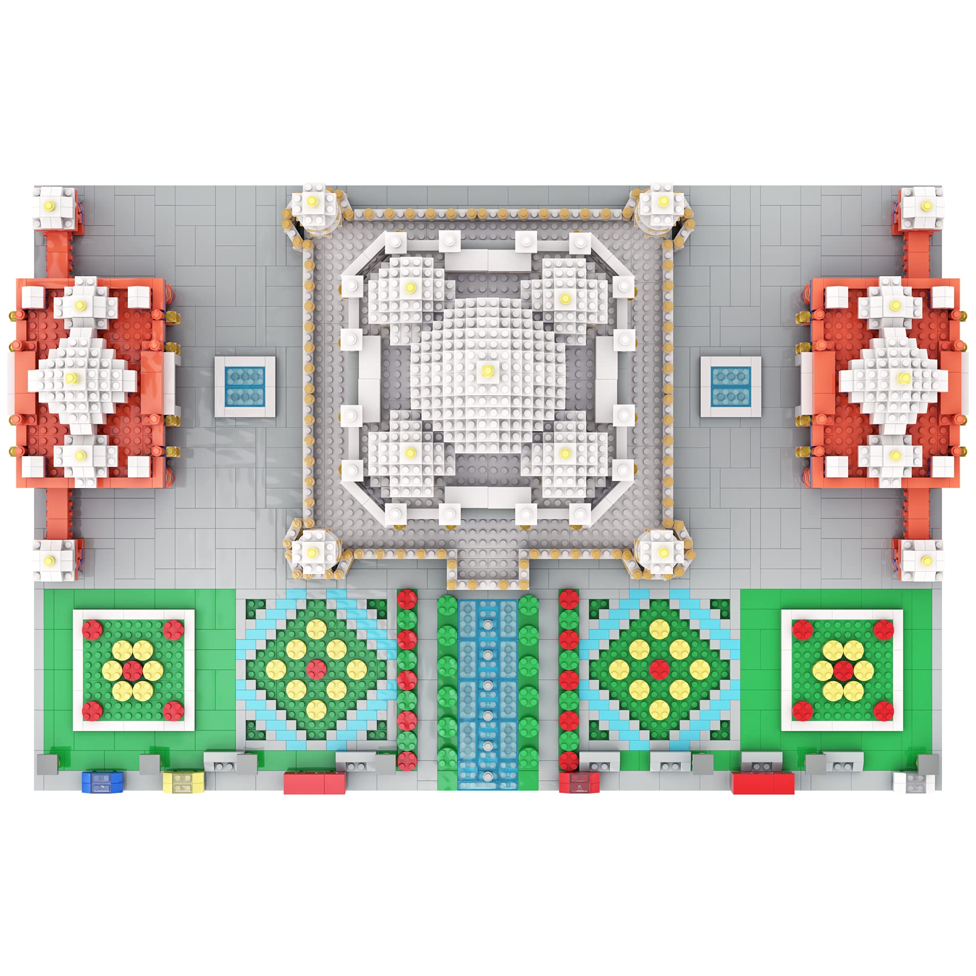 SEMKY Micro Mini Blocks Taj Mahal Famous Landmark Model Set,(5477Pieces) -Building and Architecture Toys Gifts for Kid and Adult