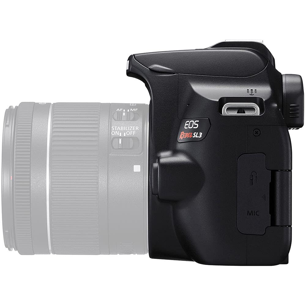 Canon EOS Rebel SL3 DSLR Camera (Black, Body Only) (3453C001) + EOS Bag + Sandisk Ultra 64GB Card + Clean and Care Kit (Renewed)