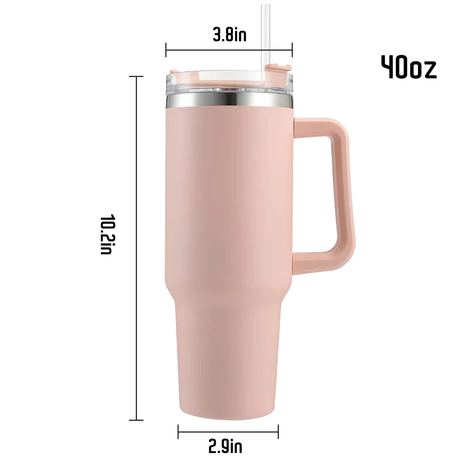 Custom Mama Bear Tumbler with Kids Names, Personalized Mothers Day Gift for Women, Her, New Mom, Customized 40oz Insulated Stainless Steel Coffee Mom Cup with Straw Lid