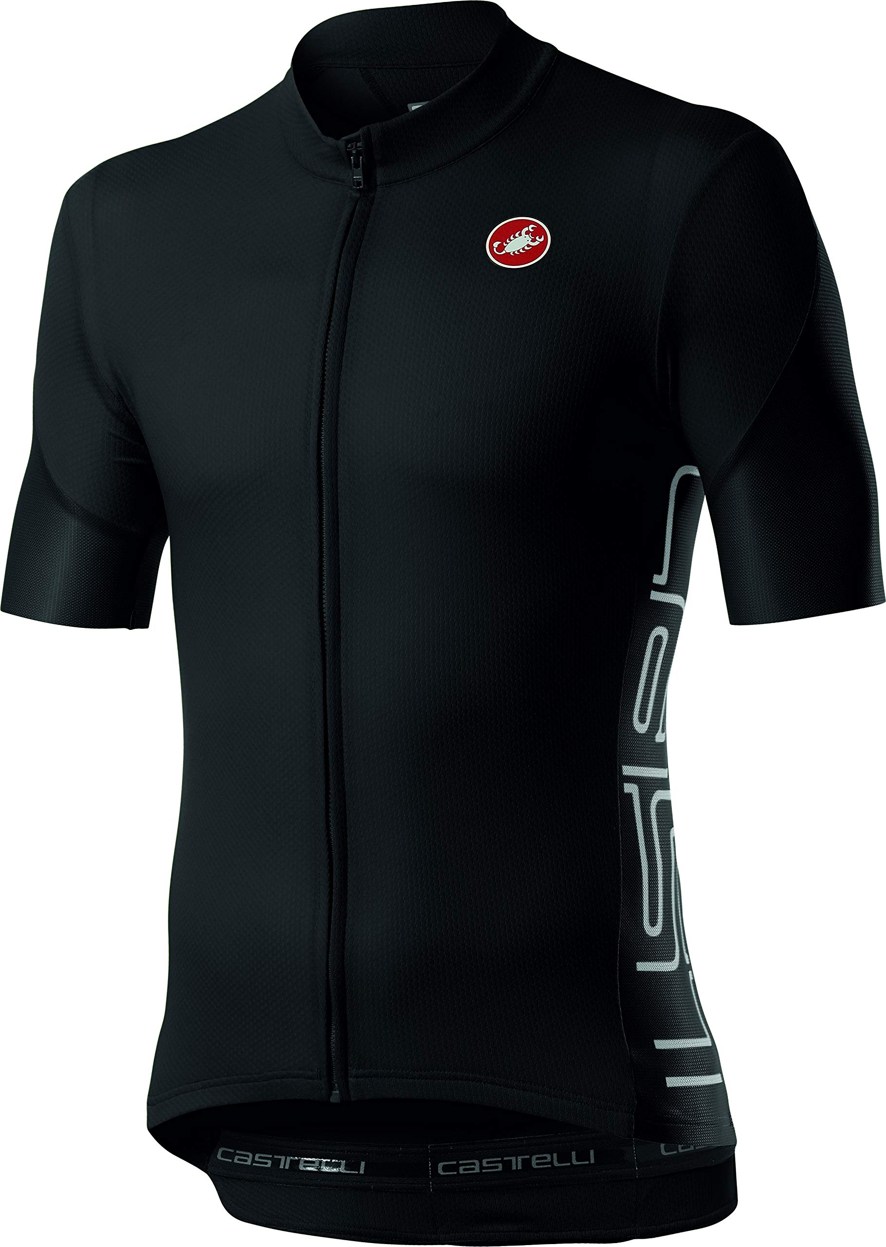 Castelli Cycling Entrata V Jersey for Road and Gravel Biking l Cycling - Light Black - XX-Large