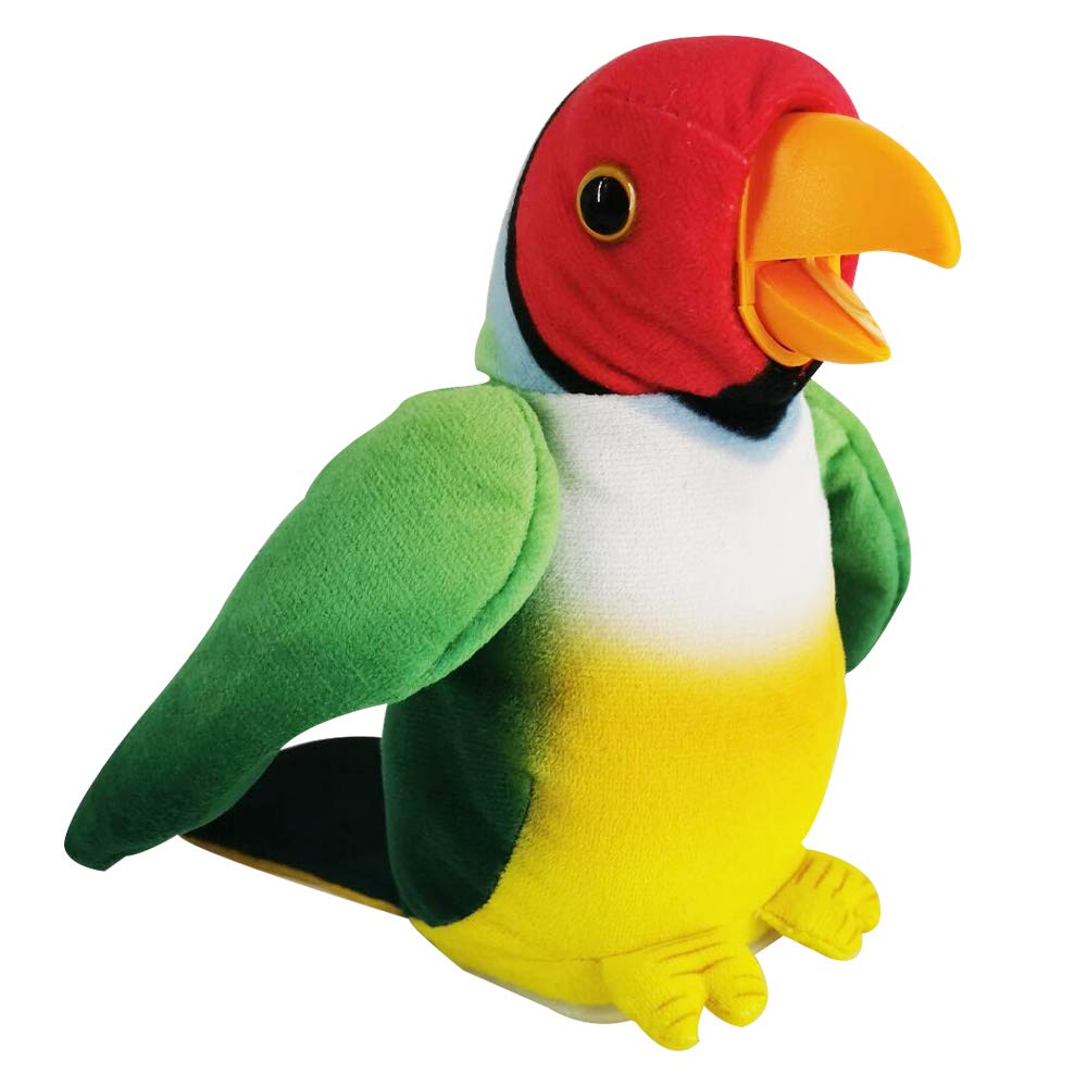 WEofferwhatYOUwant Talking Plush Parrot - Interactive Voice Activated. Your Stuffed Parrot Repeats Exactly What You Say. Fun Entertainment for All