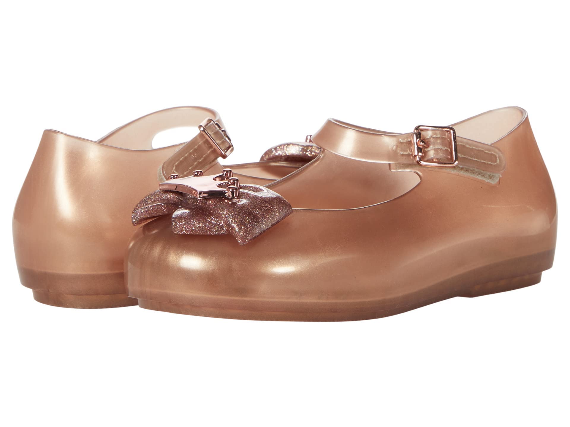 mini melissa Girl's Dora + Disney Princess BB (Toddler/Little Kid) Rose Gold 7 Toddler M