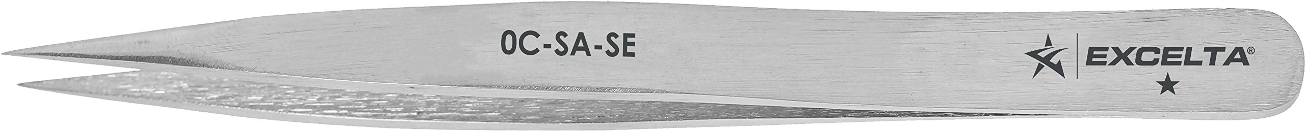 Excelta - 0C-SA-SE - Tweezers - Fine Point - Miniature - Straight - One Star - Anti-Mag. SS, 0.06" Height, 0.29599999999999999" Wide, 3.5" Length