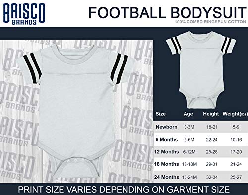 Brisco Brands Mega Man Retro 1990s Anime Cartoon Football Romper Boy Girl