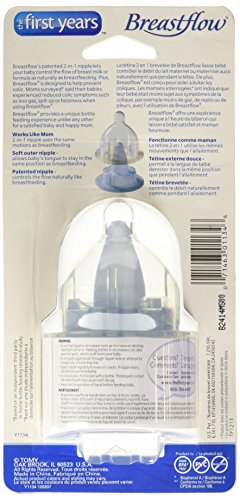 The First Years 2 Pack Breastflow Stage 1 Slow Flow Nipple