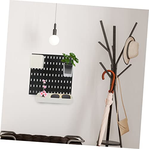 CUBTOL 4pcs Pegboard Paper Towel Holder Panel Tool Vessel Tools Wall Hanging Hooks Garage Storage Bins Workbench Bins Craft Tool Storage Art Room Organizers and Storage Pegboard Bins Jar