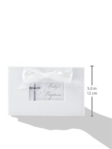 The Grandparent Gift Co. Growing in Faith Keepsake Photo Album, Baby Baptism