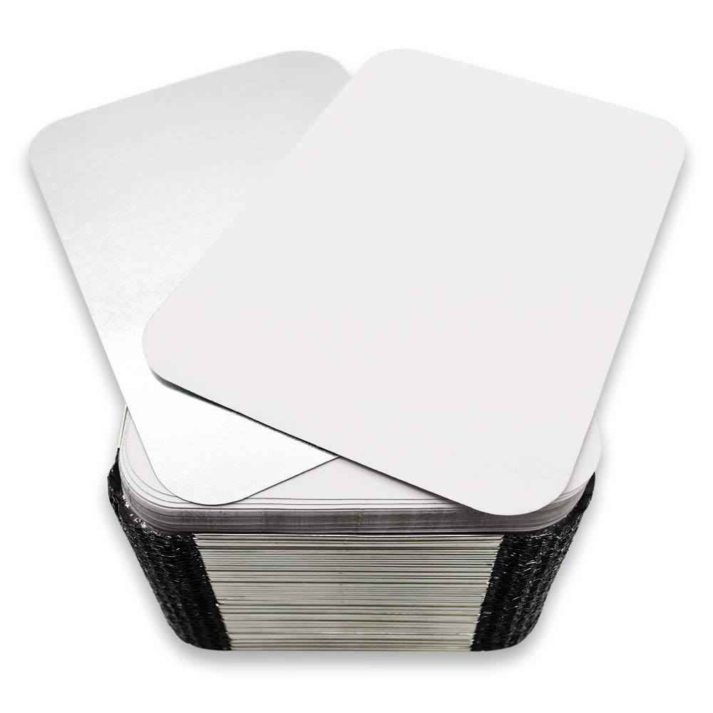 Fig & Leaf (480 Pack) Premium 1.5-LB Takeout Pans with Lids l Medium 7" x 5" x 2" l Heavy Duty Disposable Aluminum Foil for Catering Party Meal Prep Freezer Drip Pans BBQ Potluck Holidays