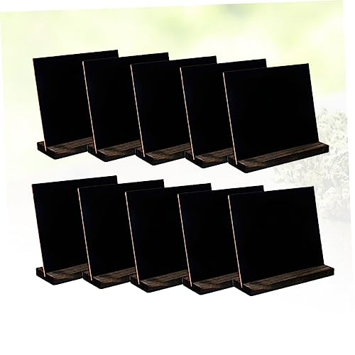Ciieeo 10pcs Chalkboard Signs DIY Blackboard Decorative Table Blackboard Small Blackboard Mini Blackboard Easel Mini Table Blackboard Message Board Self Made Bamboo Note Board