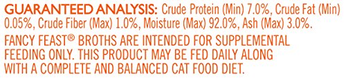 Purina Fancy Feast Broth For Cats, Creamy, With Chicken & Vegetables, 1.4-Ounce Pouch, Pack Of 32