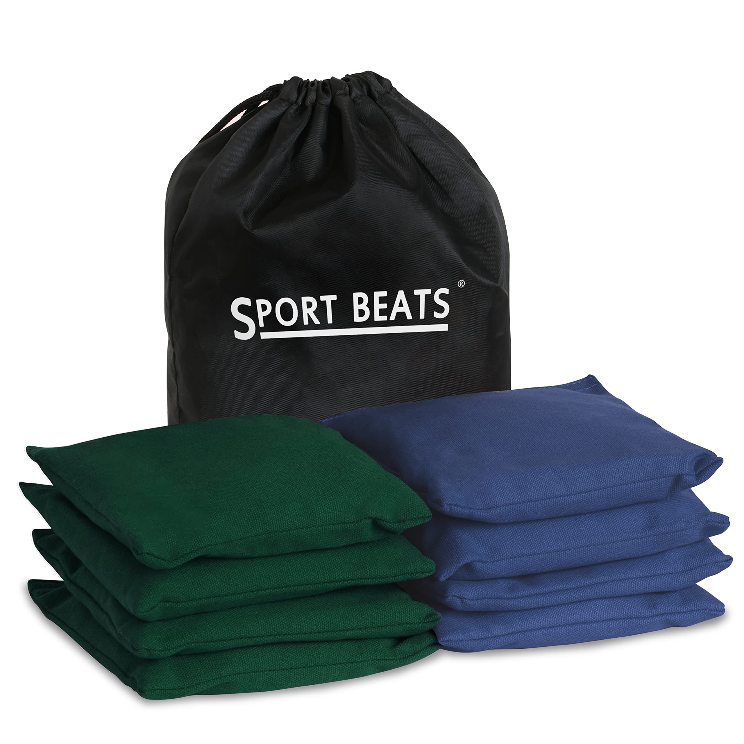Cornhole Bags All Weather Set of 8 for Cornhole Toss Games-Regulation Weight & Size-Includes Tote Bags