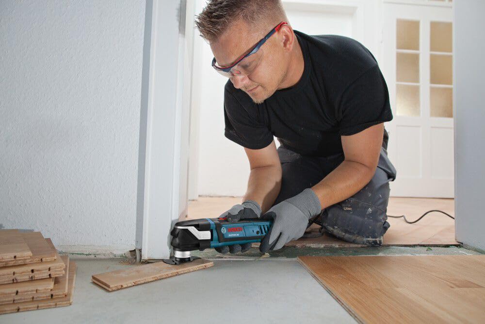 Bosch GOP40-30B-RT Multi-X 3.0 Amp StarlockPlus Oscillating Tool Kit w/Snap-In Blade Attachment (Renewed)