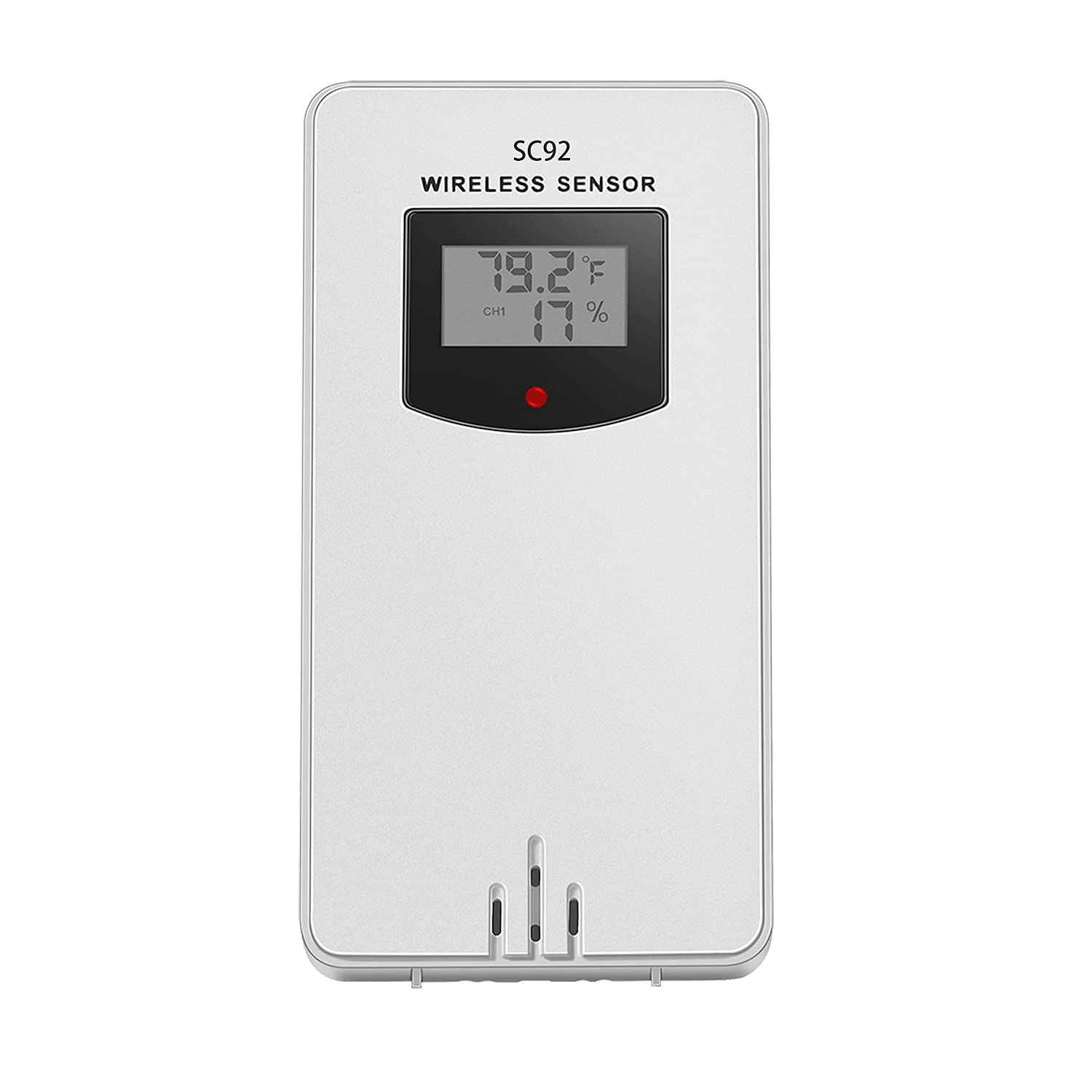 SMARTRO SC92 Professional Indoor Outdoor Thermometer Wireless with 3 Sensors Digital Hygrometer Room Humidity Gauge Temperature and Humidity Meter & Pro Accuracy Calibration