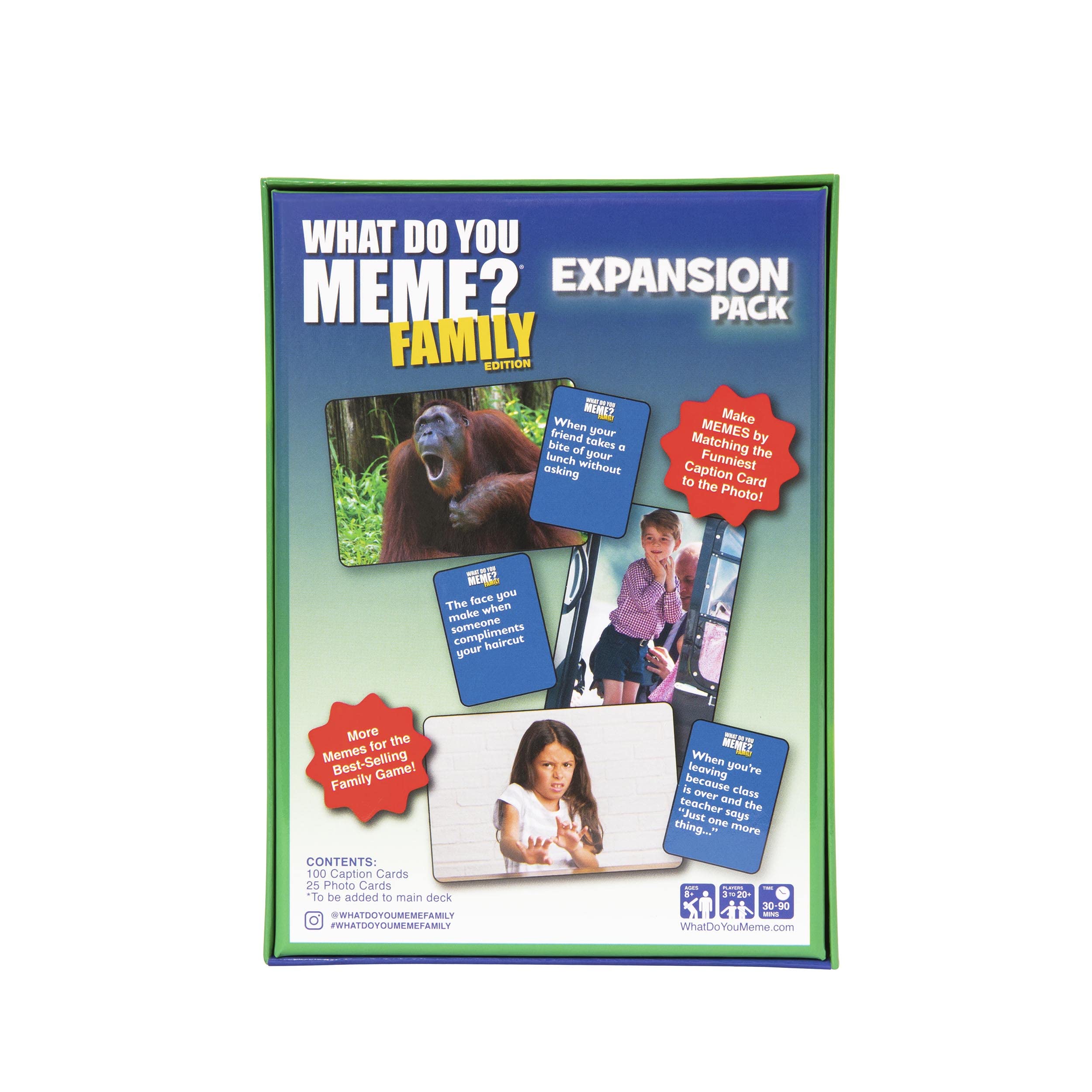 WHAT DO YOU MEME? Family Edition Expansion Pack #1 – Designed to be Added to The Core Family Party Game